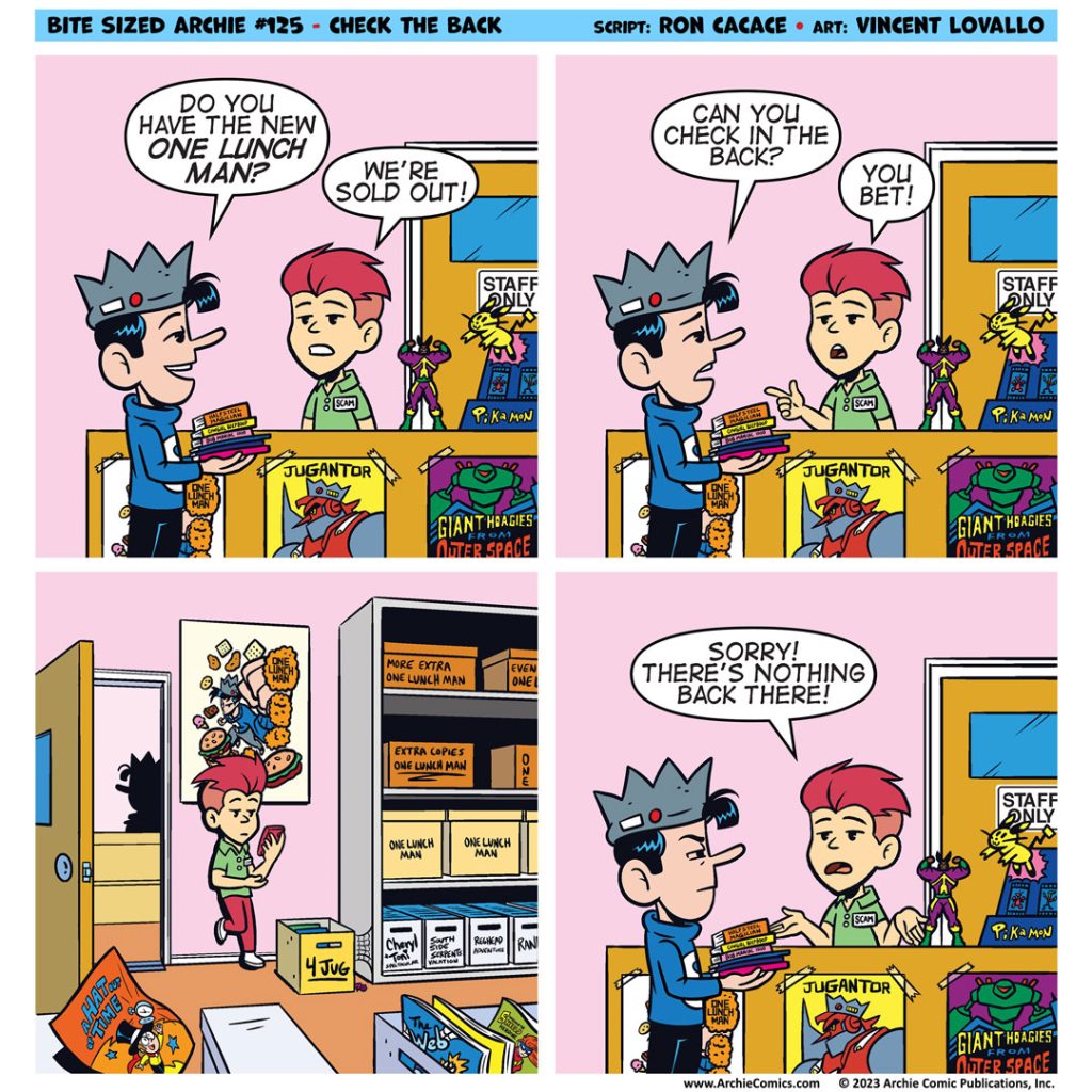 Bite Sized Archie #125 – Check the Back - Archie Comics
