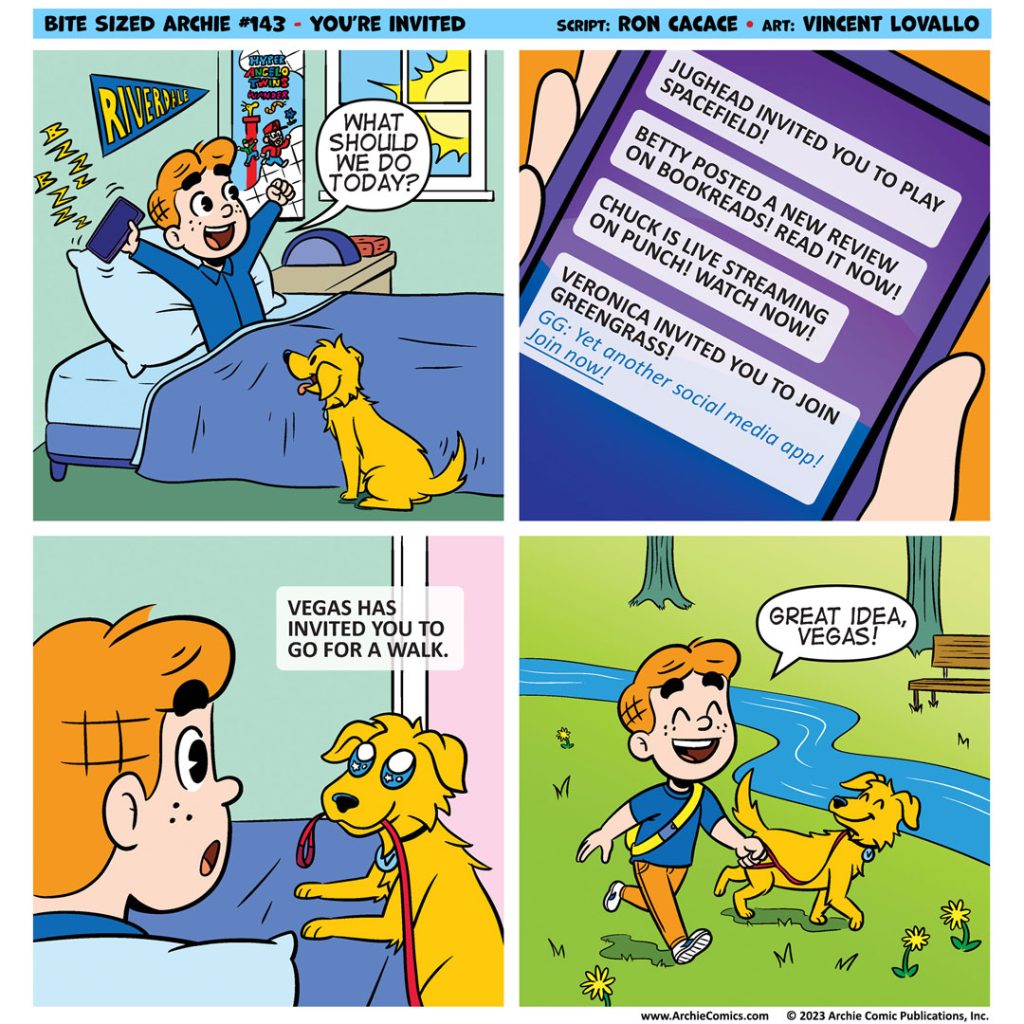 Bite Sized Archie #143 – You're Invited - Archie Comics