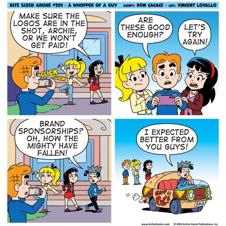 Bite Sized Archie #201 – A Whopper of a Guy - Archie Comics