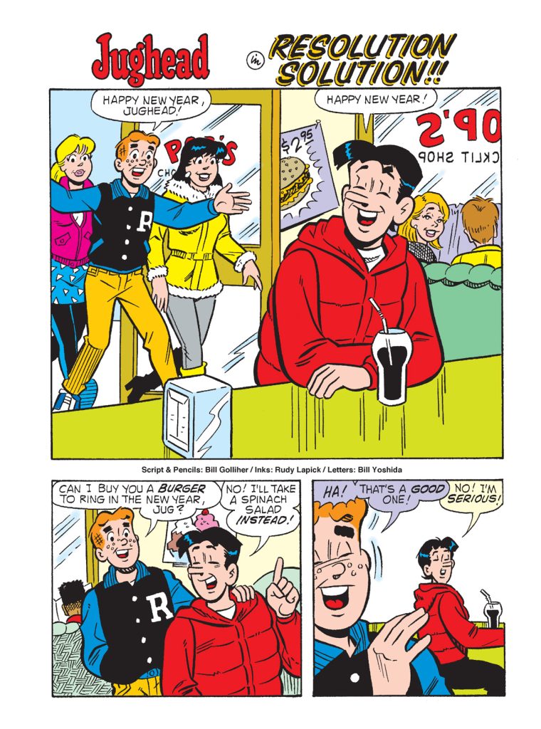 Ring in the new year Jughead-style in ARCHIE MILESTONES DIGEST #27 ...