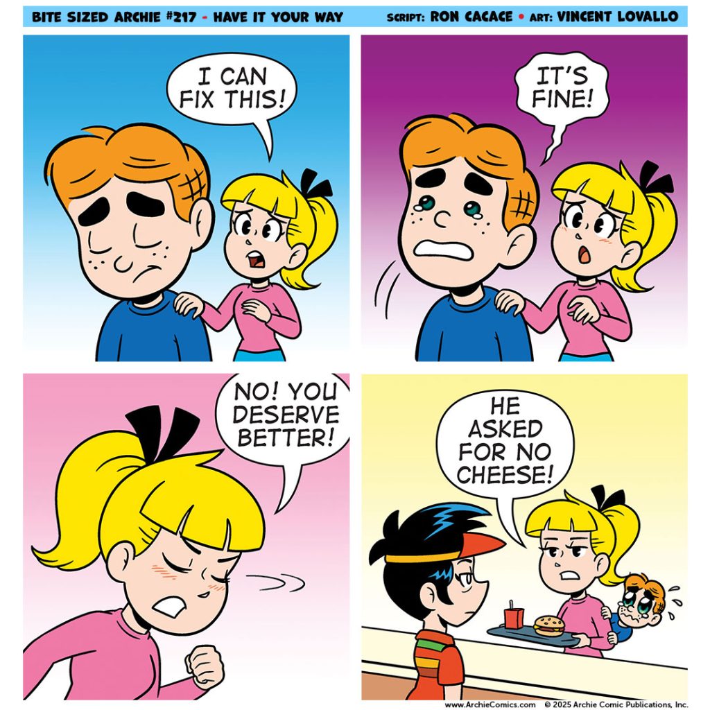 Bite Sized Archie #217 – Have It Your Way - Archie Comics