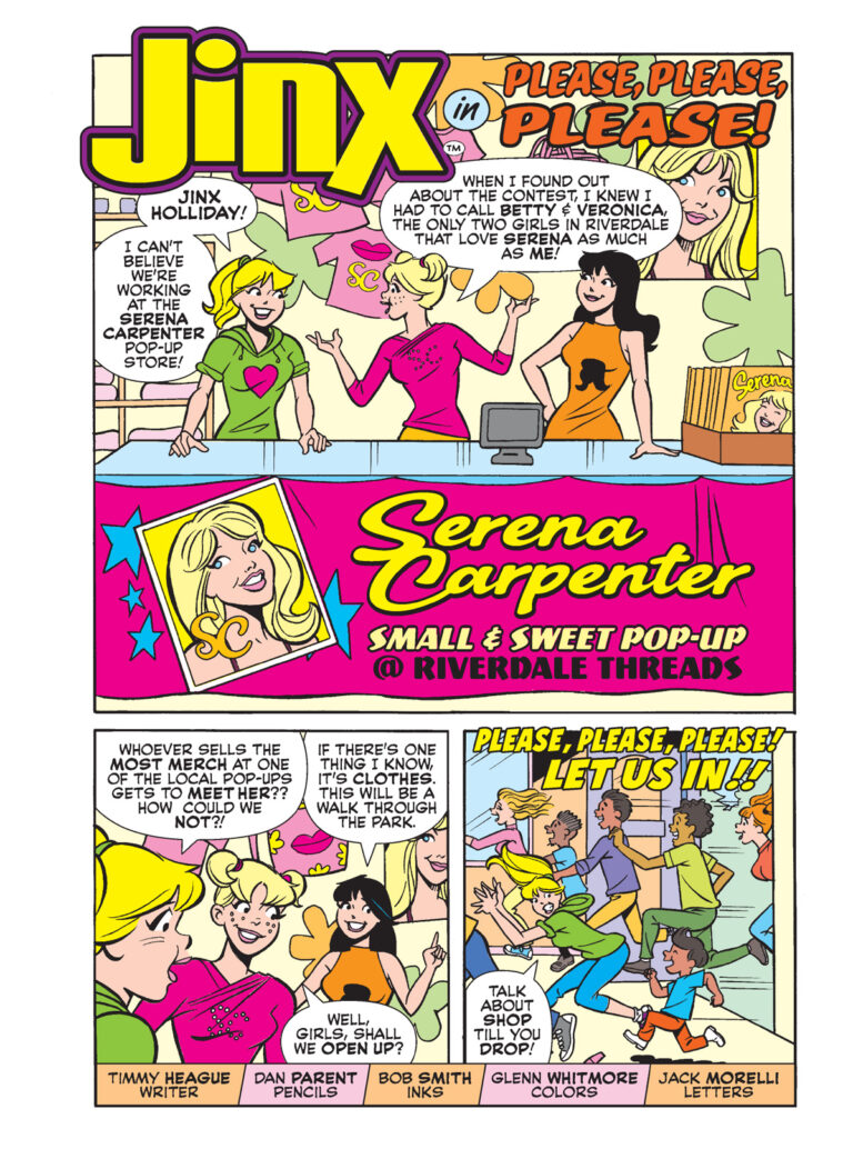 We've got a Serena Carpenter frenzy in BETTY & VERONICA DIGEST #334 ...