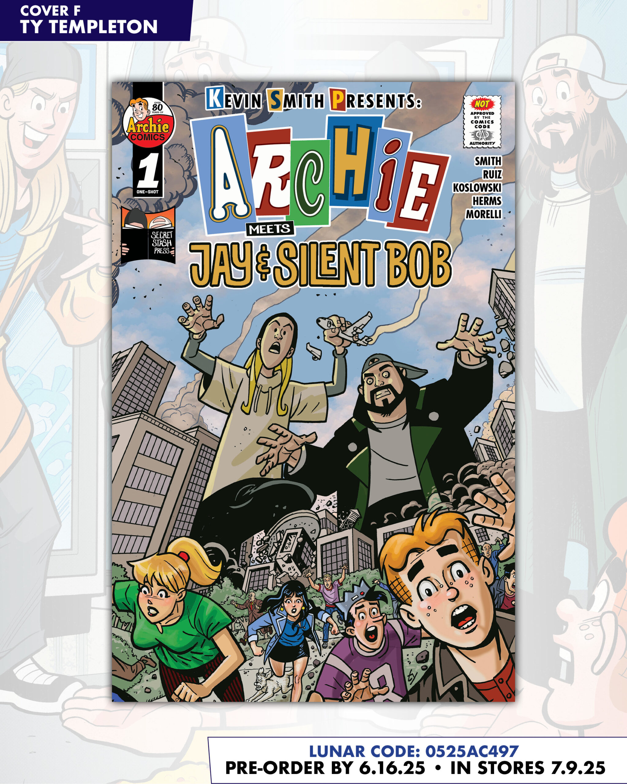 Celebrating Ty Templeton's Variant Cover for Archie Meets Jay & Silent ...