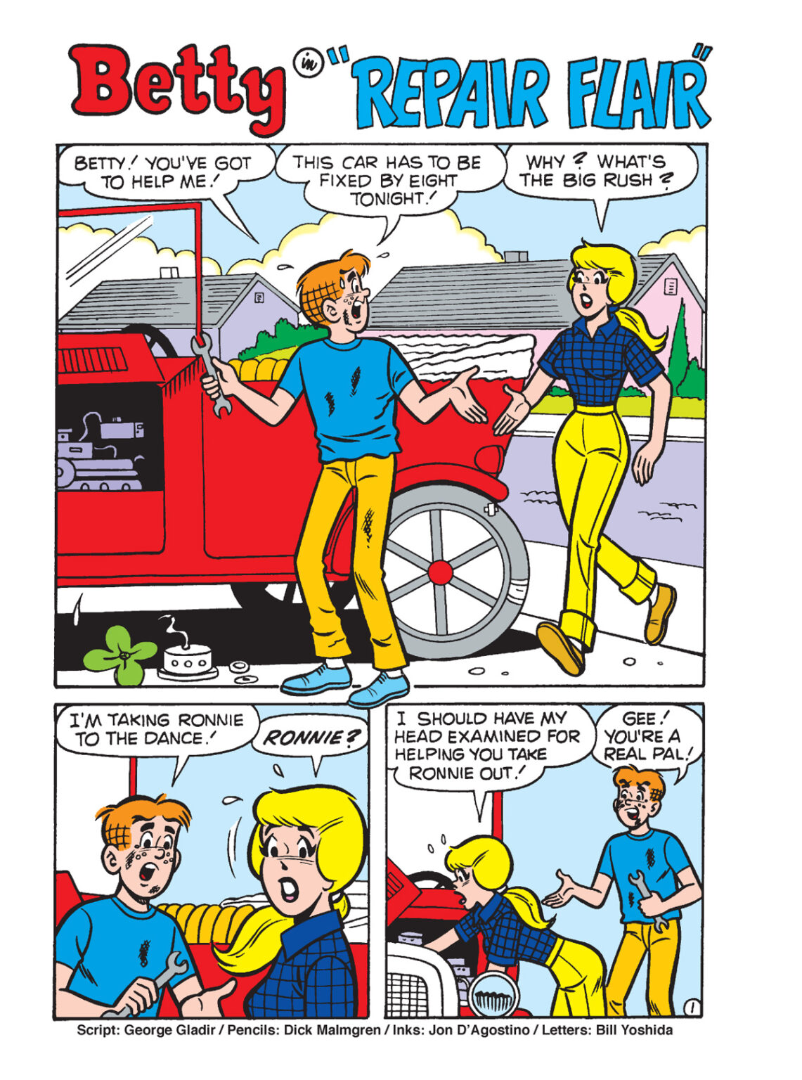 Betty gets the upper hand in WORLD OF BETTY AND VERONICA DIGEST #39 ...