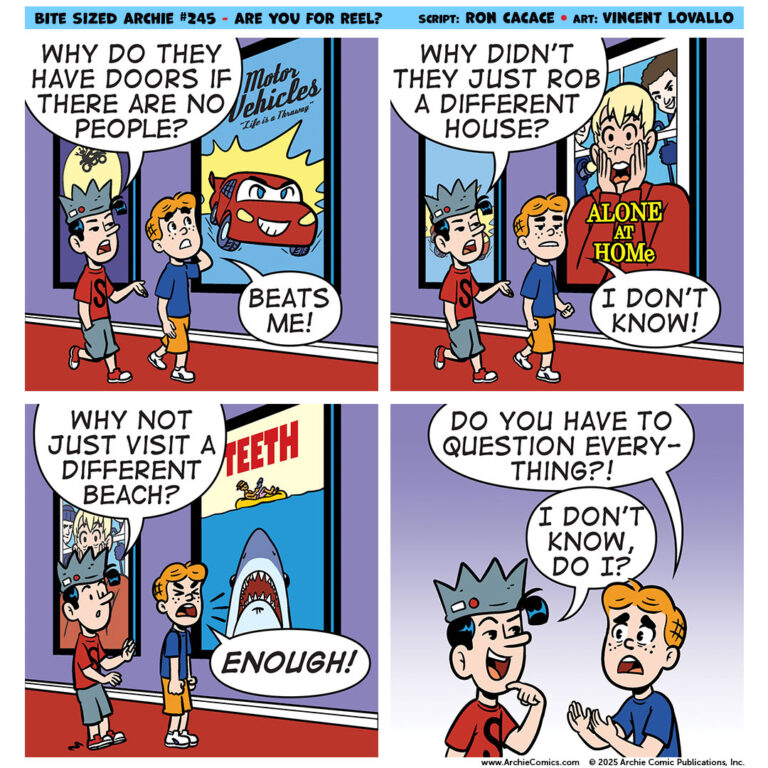 Bite Sized Archie #245 – Are You For Reel? - Archie Comics