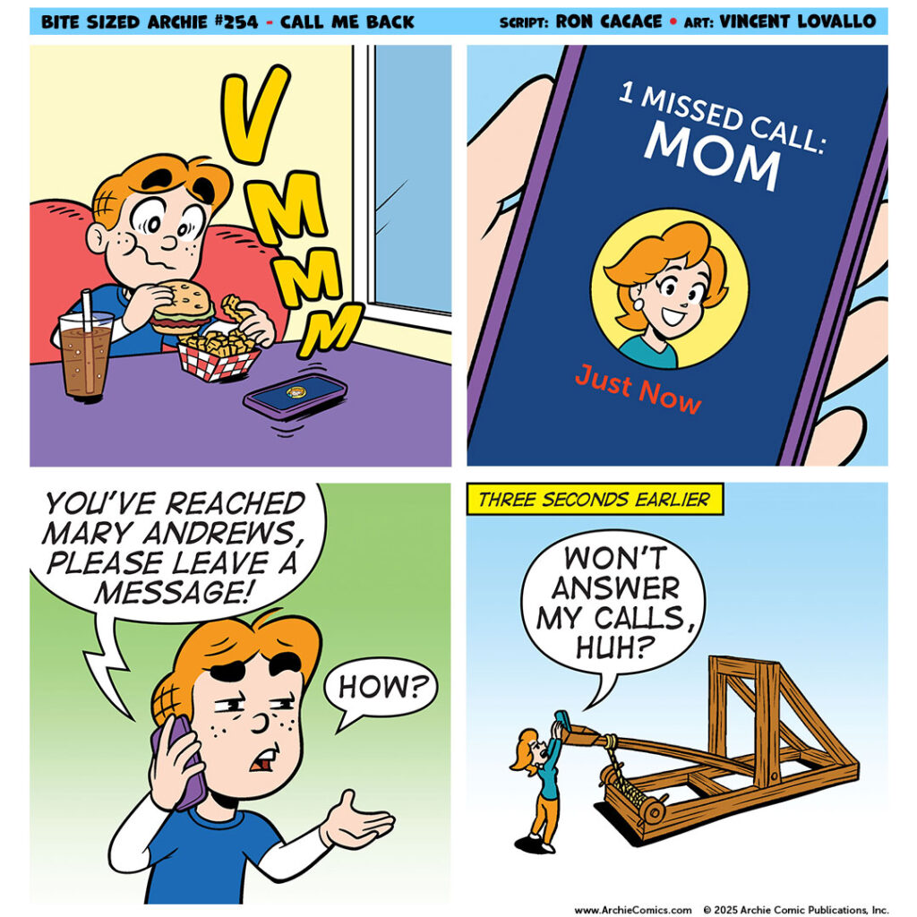 Bite Sized Archie #254 – Call Me Back - Archie Comics